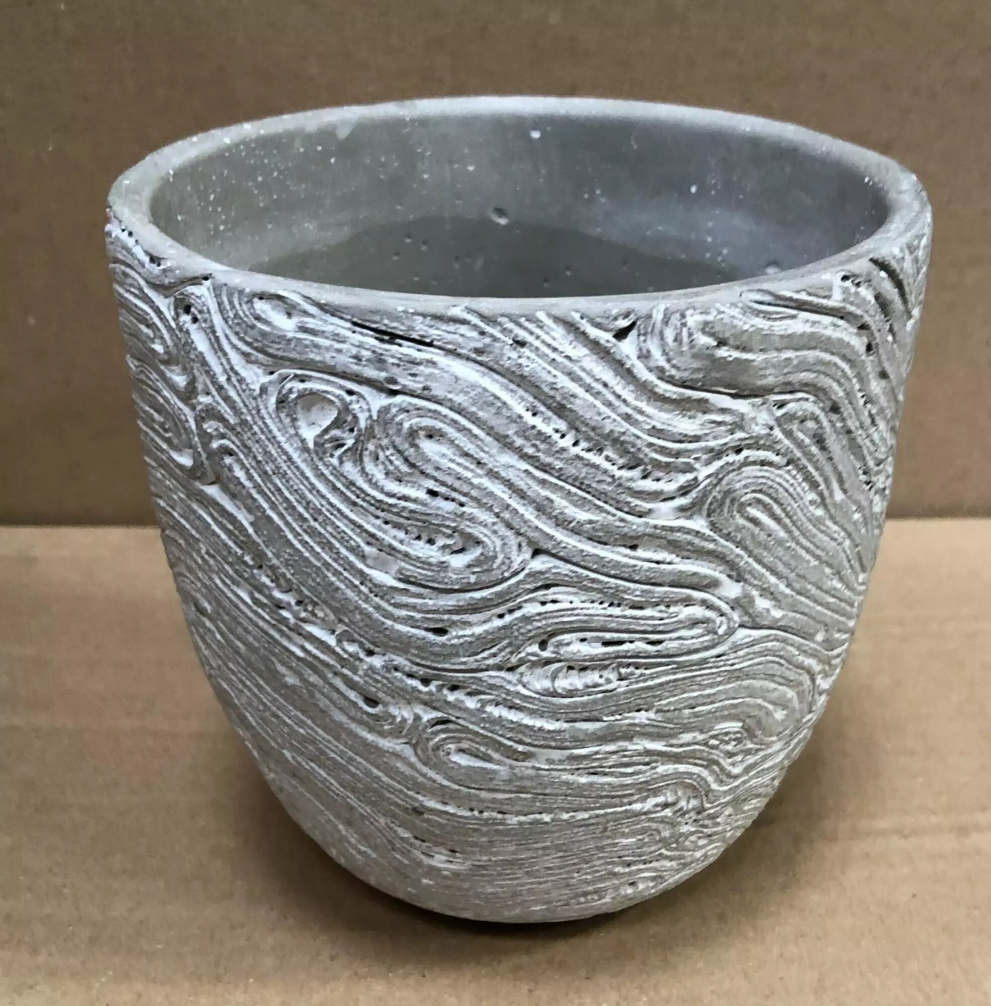 Cache Pot Ciment D11 H12 Gris